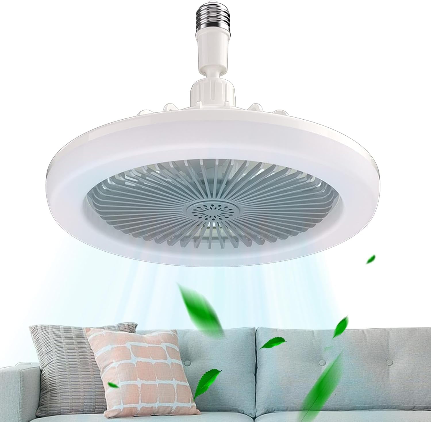 FIMEI ABS Stainless Steel White Socket LED Ceiling Fan - Walmart.com