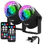 DJ Disco Indoor Party Lights, LED Sound Activated RGB Strobe Projector ...