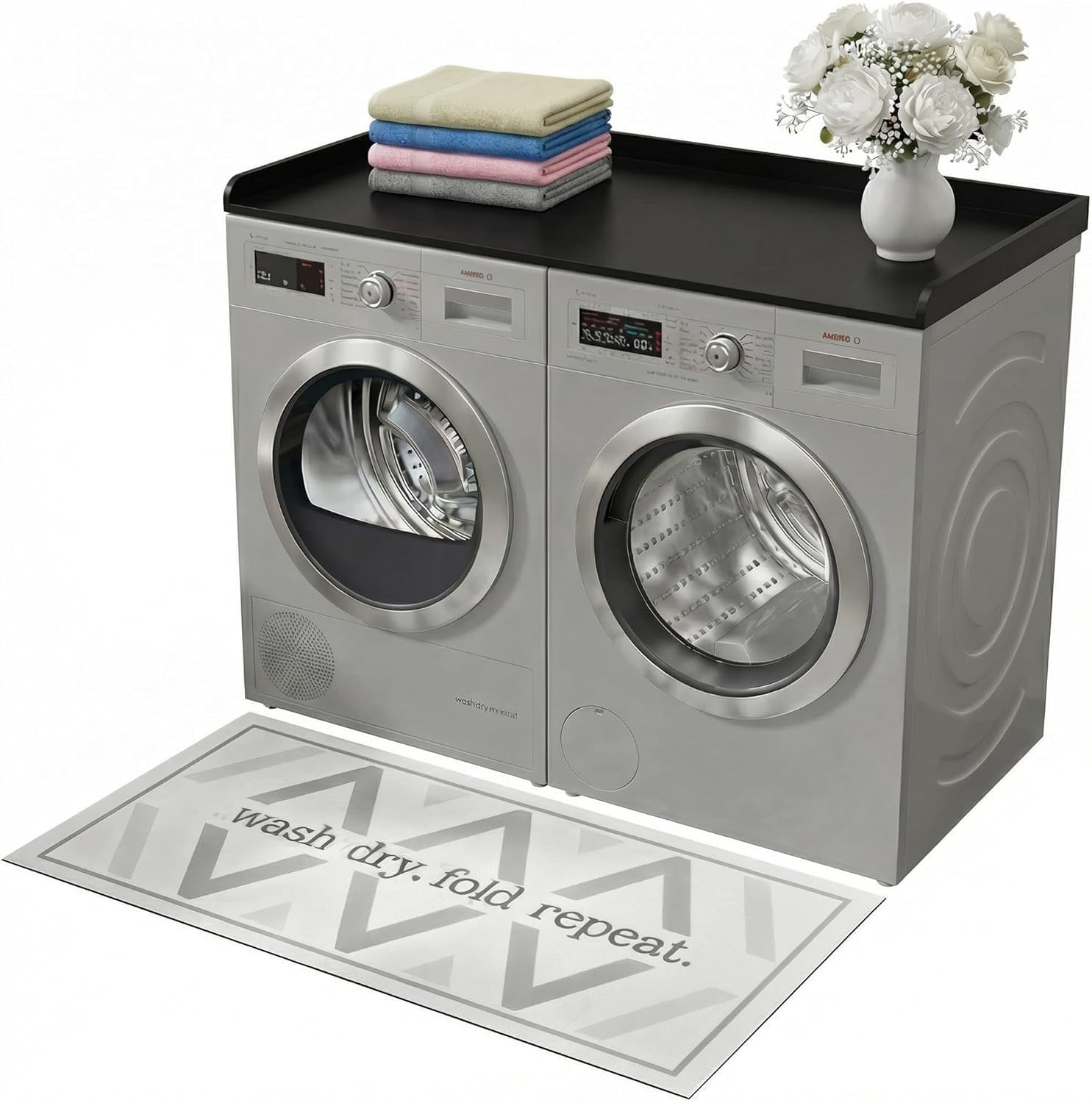 FIMELLO 27.6" x 54" Washer and Dryer Countertop, Laundry Countertop ...
