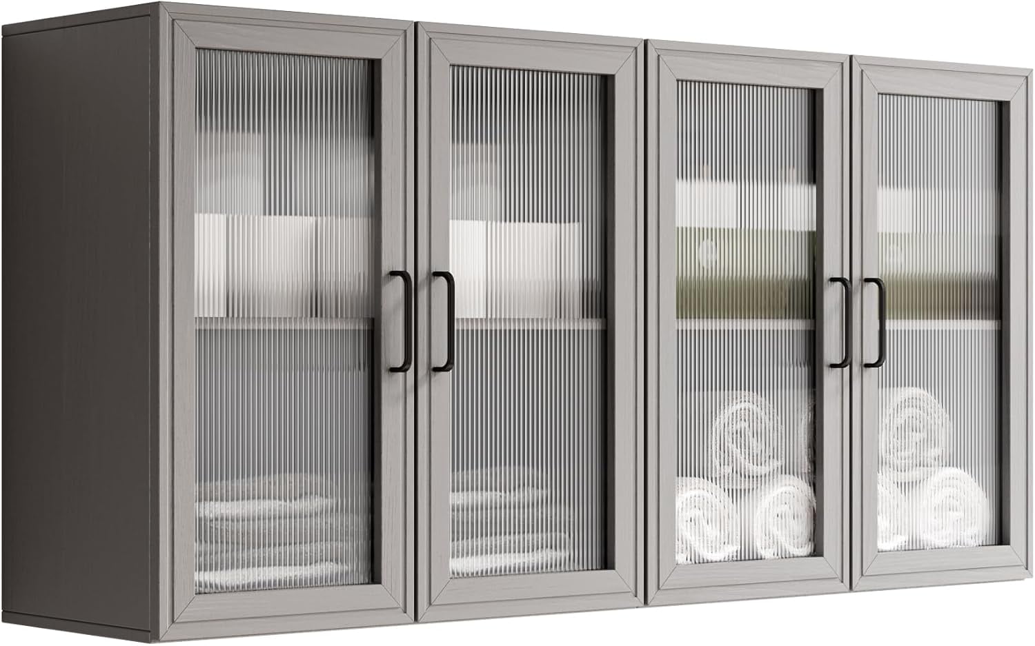 FIMELLO Wall Cabinet, Acrylic Glass Wall Mounted Storage Cabinets ...