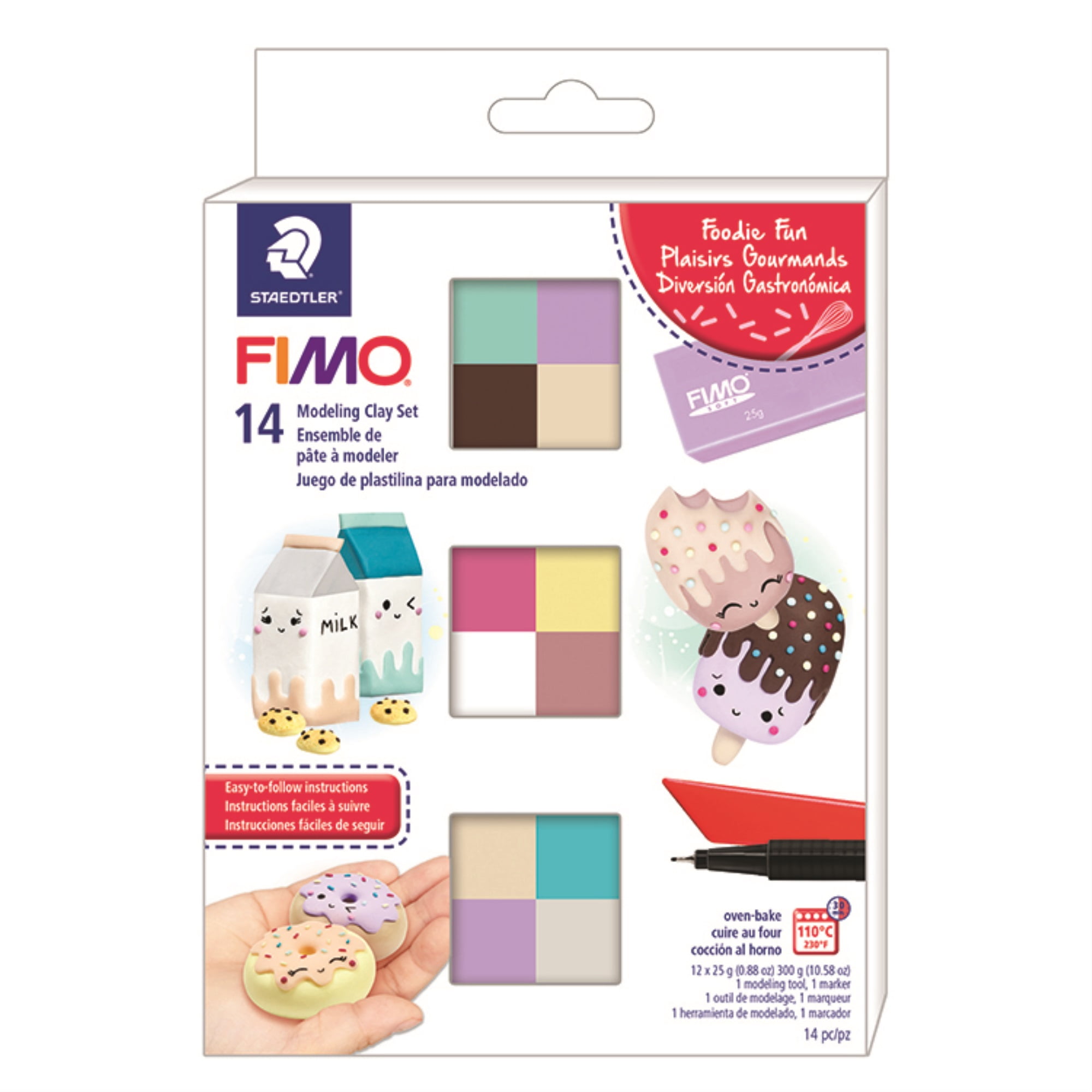 Fimo Professional Soft Polymer Clay 12/Pkg-Foodie Fun -8023C14F ...