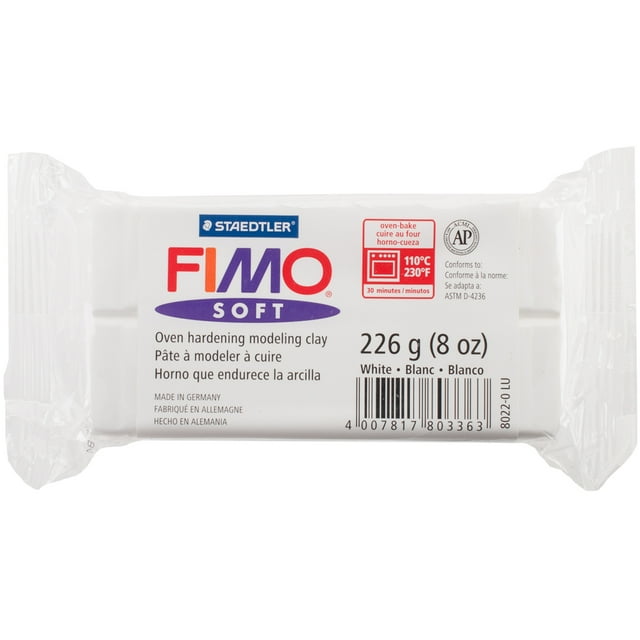 FIMO Soft Oven-Bake Clay 8oz-White - Walmart.com