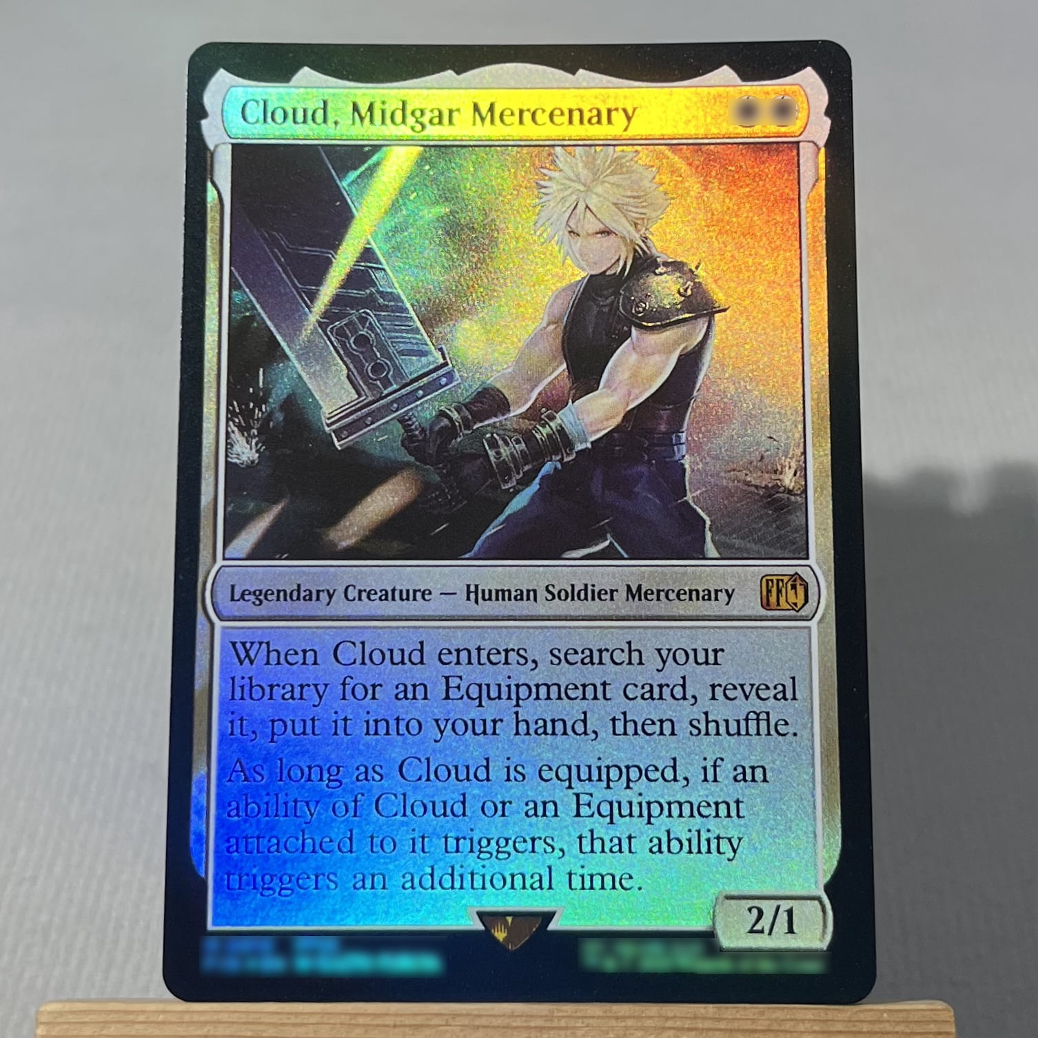 FIN FIC FOIL4-001 Tcg proxy magical cards Cloud, Midgar Mercenary ...