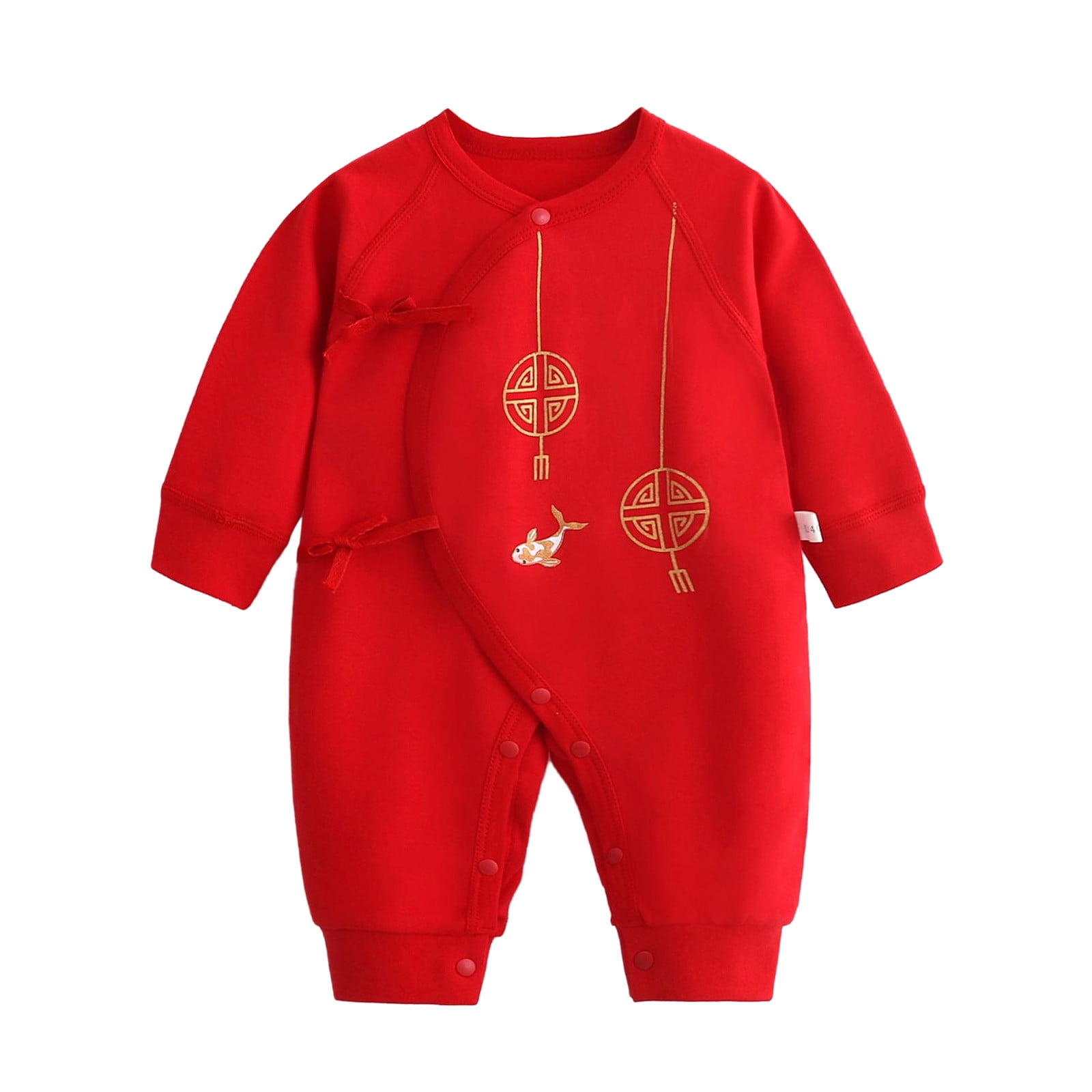 FINALGANG Baby Girl Boy Jumpsuit Traditional Calendar New Year Romper ...