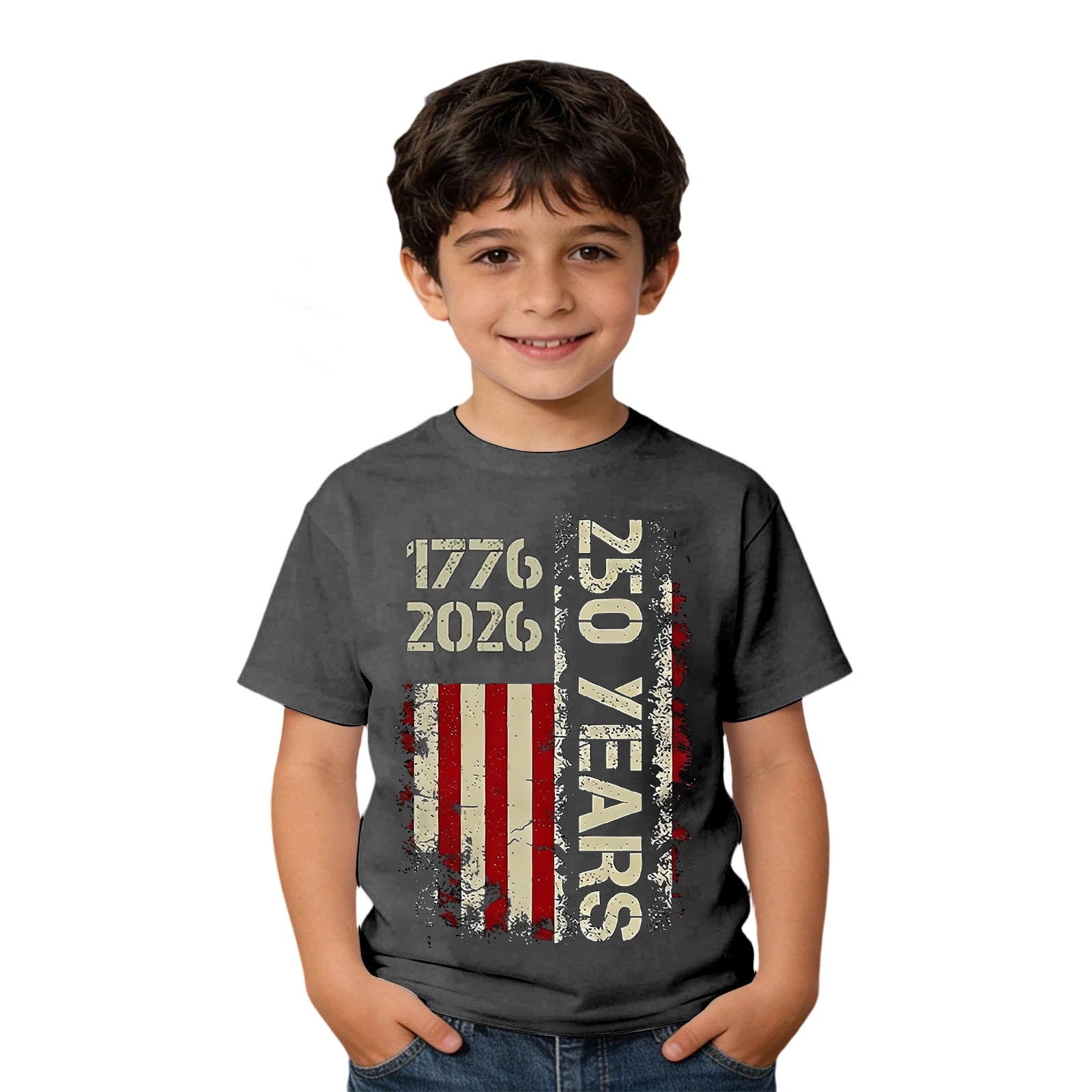 FINALGANG Boys 250th Anniversary Usa Shirts 4th Of July T-Shirt ...