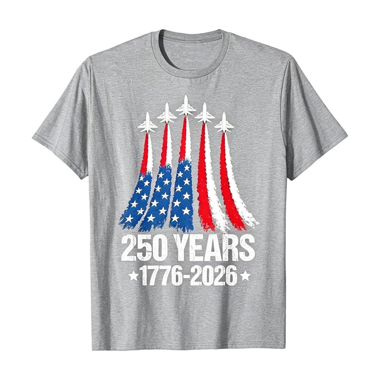 FINALGANG Boys Kids Crew Neck Short Sleeve T Shirt With 250 Years 1776 ...