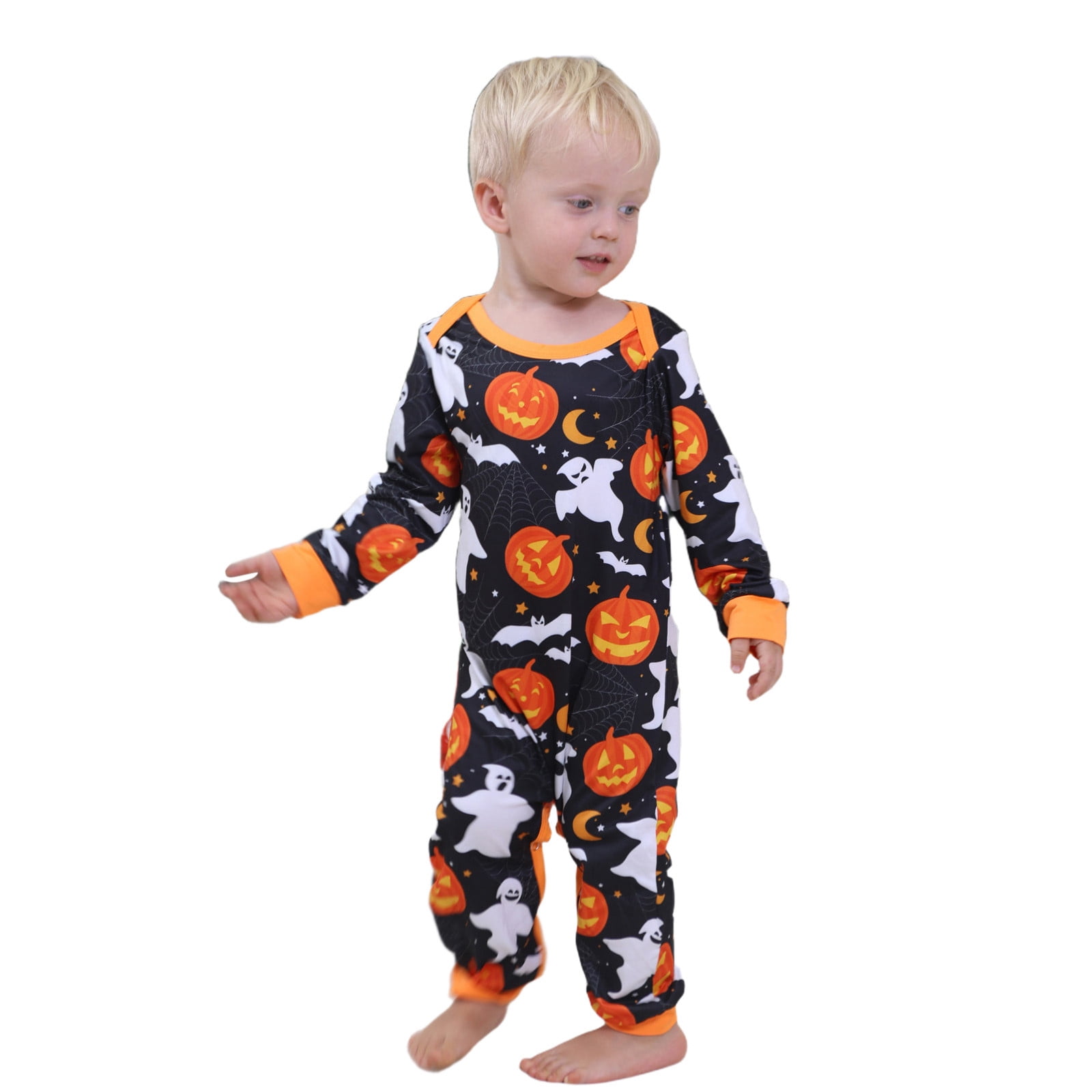 FINALGANG Family Pajamas Halloween Cartoon Pumpkin Ghost Graphic ...