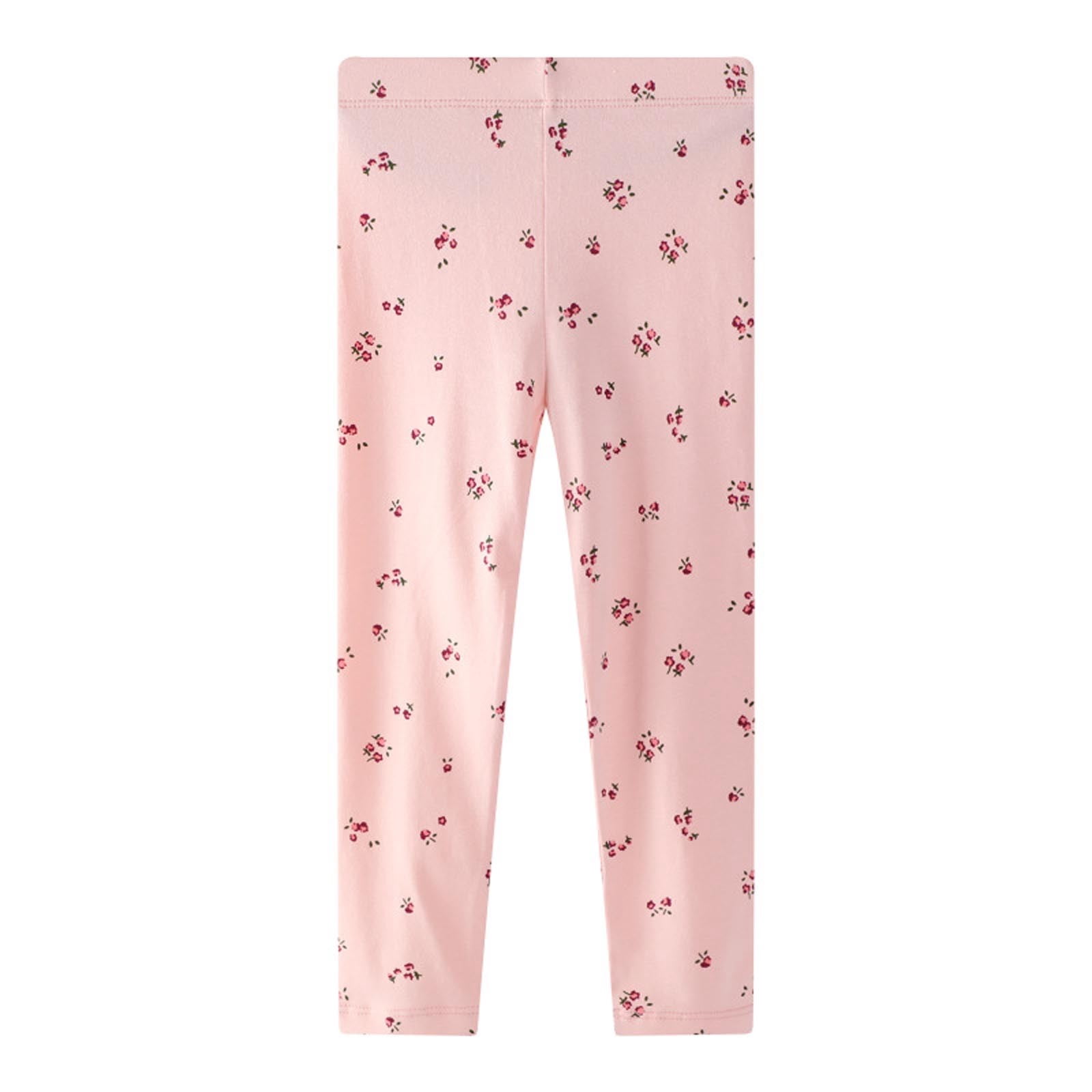 FINALGANG Girl Versatile Pants Cartoon Print Outdoor Cotton Leggings ...