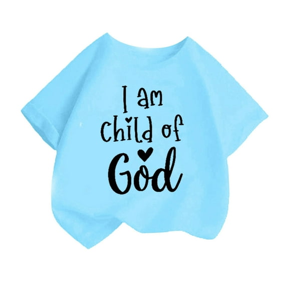 FINALGANG Girl's T-Shirt Kids Letter Graphic Tees Short Sleeve Crewneck ...