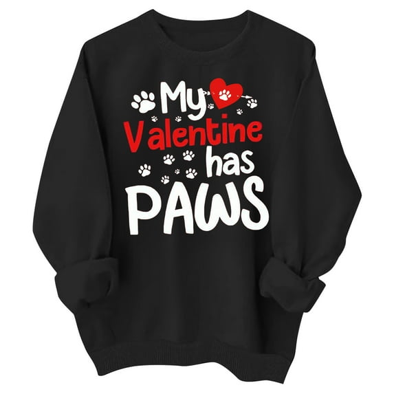 FINALGANG Girls Boys Kids Valentine's Day Sweatshirt Minimalist Heart ...