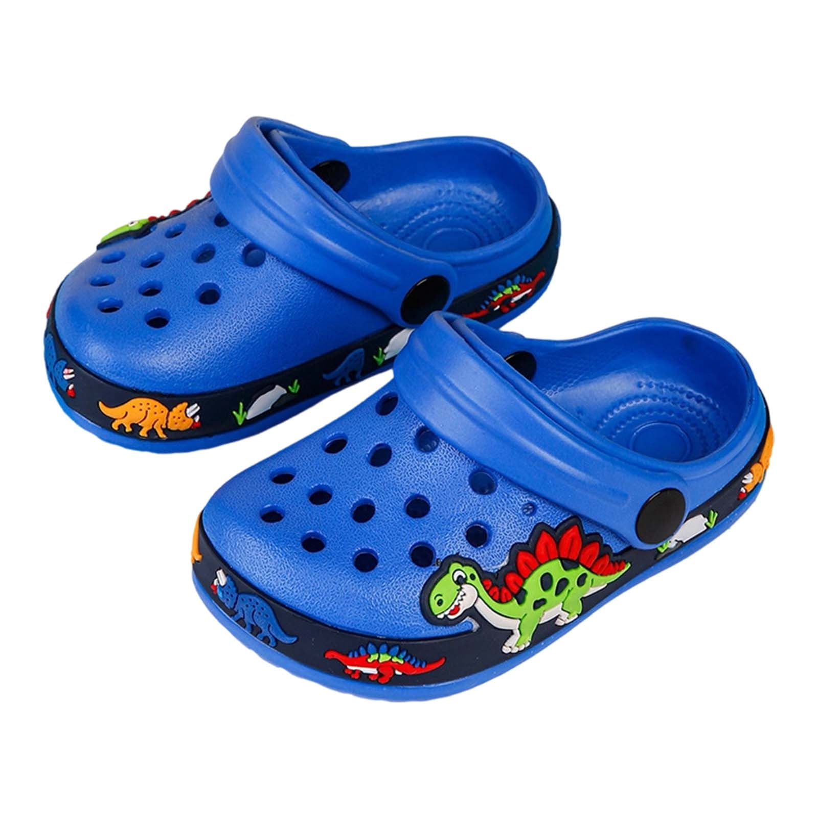 FINALGANG Girls Boys Slippers Cartoon Animal Closed Toe Non- Soft Sole ...