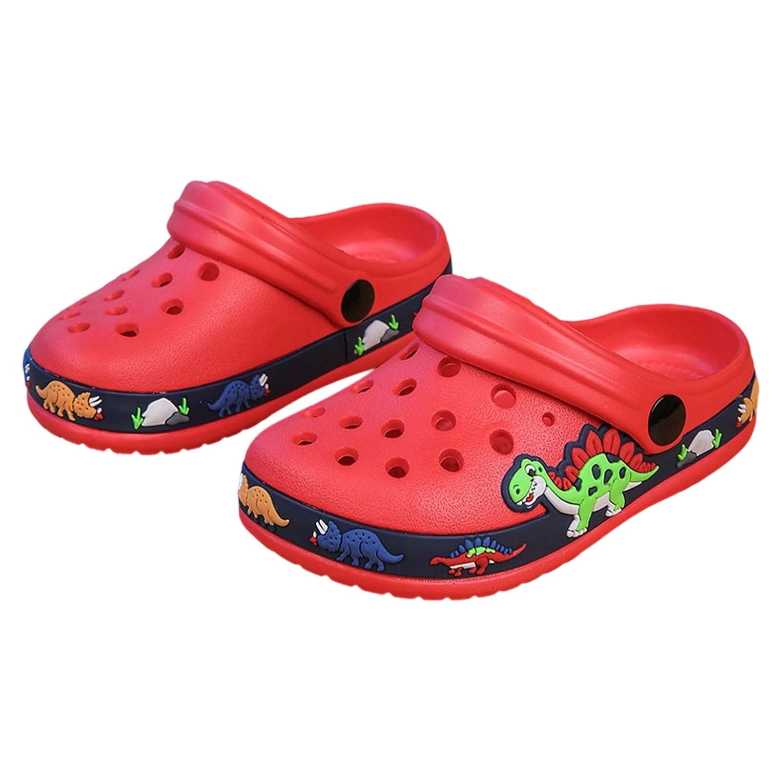 FINALGANG Girls Boys Slippers Cartoon Animal Closed Toe Non- Soft Sole ...