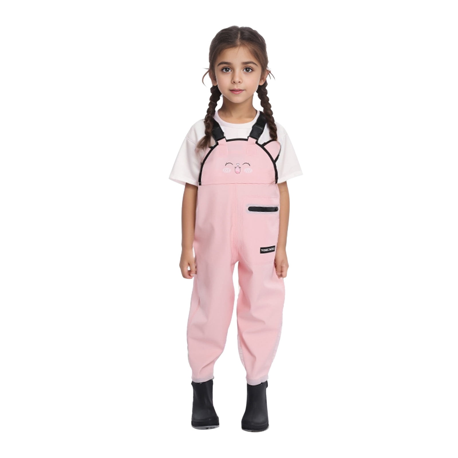 FINALGANG Girls Bust Waders Jumpsuit Kids Toddlers Cartoon Prints ...