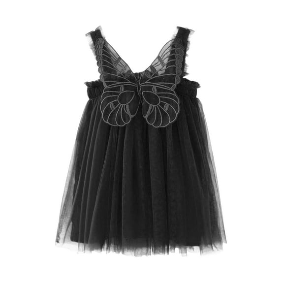 FINALGANG Girls Carnival Dress Toddlers Solid Color Spaghetti Strap ...