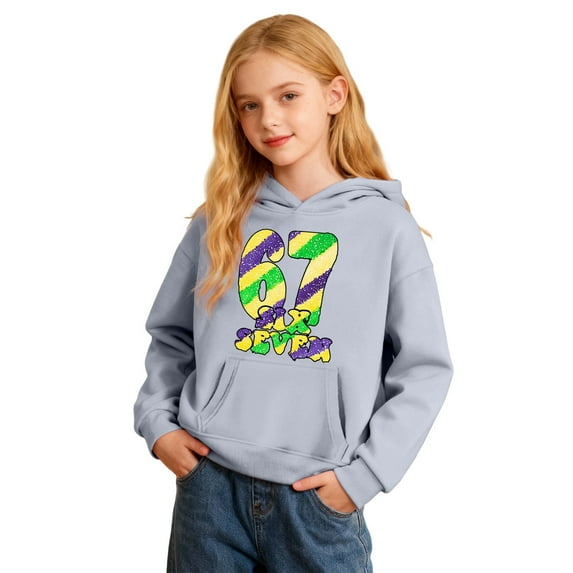 FINALGANG Girls Kids Festival Carnival Letter Print Hoodie Long Sleeve ...