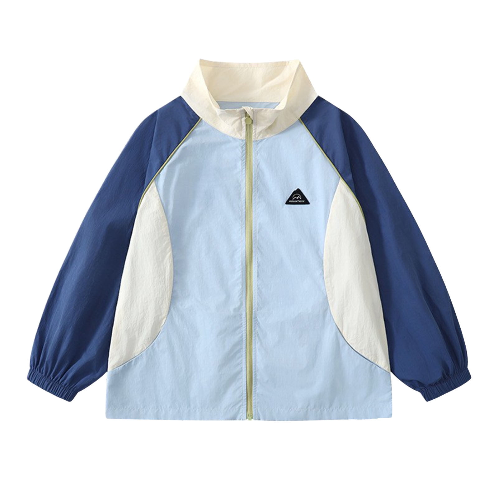 FINALGANG Girls Kids Outdoor Sports Jacket Lightweight Color Block ...