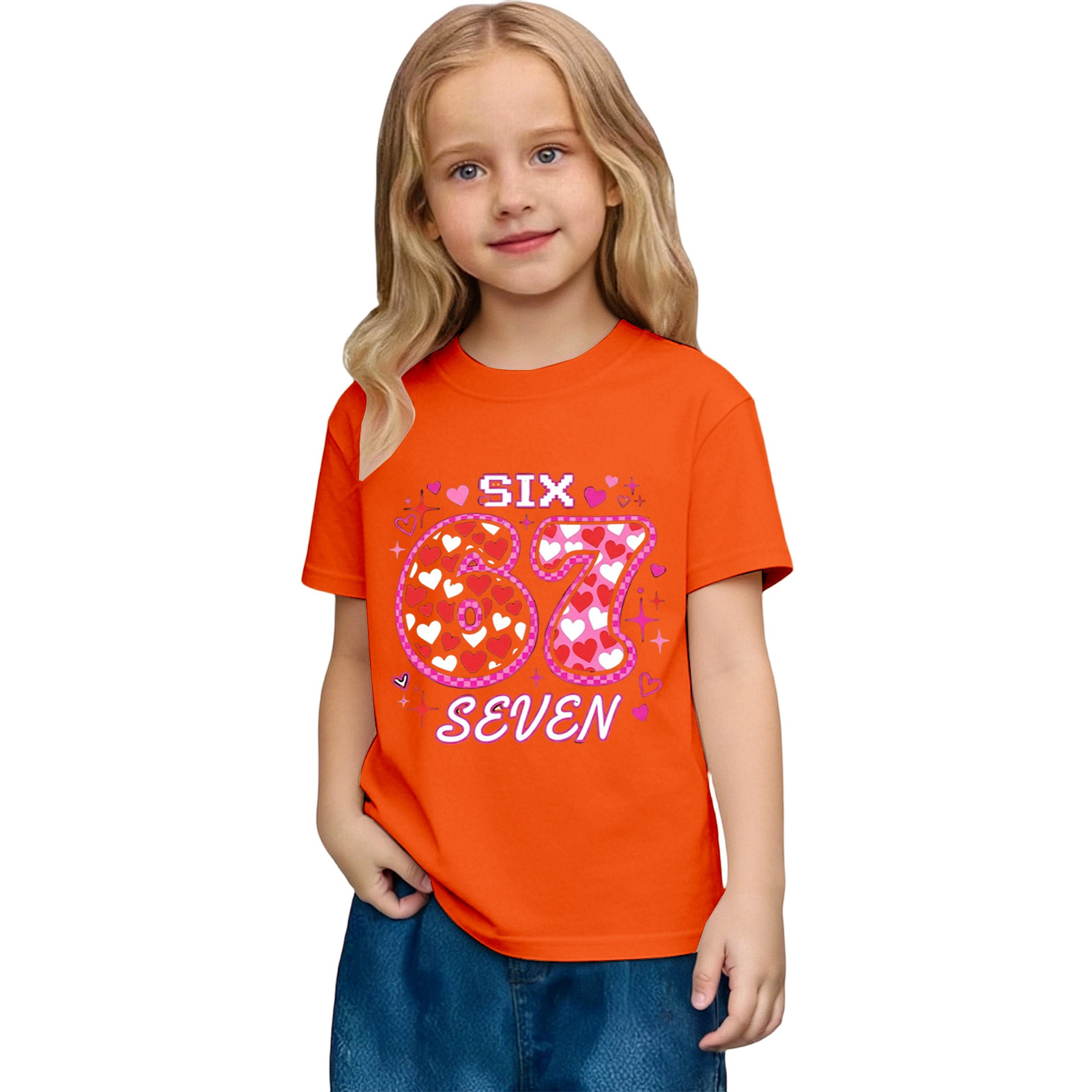 FINALGANG Girls Kids Valentine's Day T-Shirt With Cute Fashion Number ...