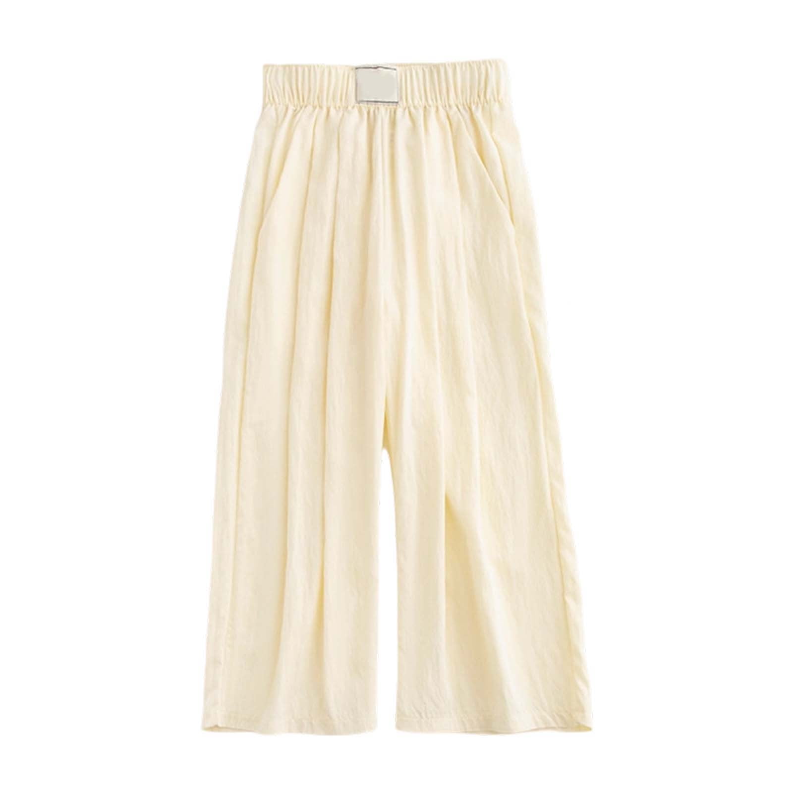 FINALGANG Girls' Pants Kids Summer Thin Lightweight UPF Sun Protection ...