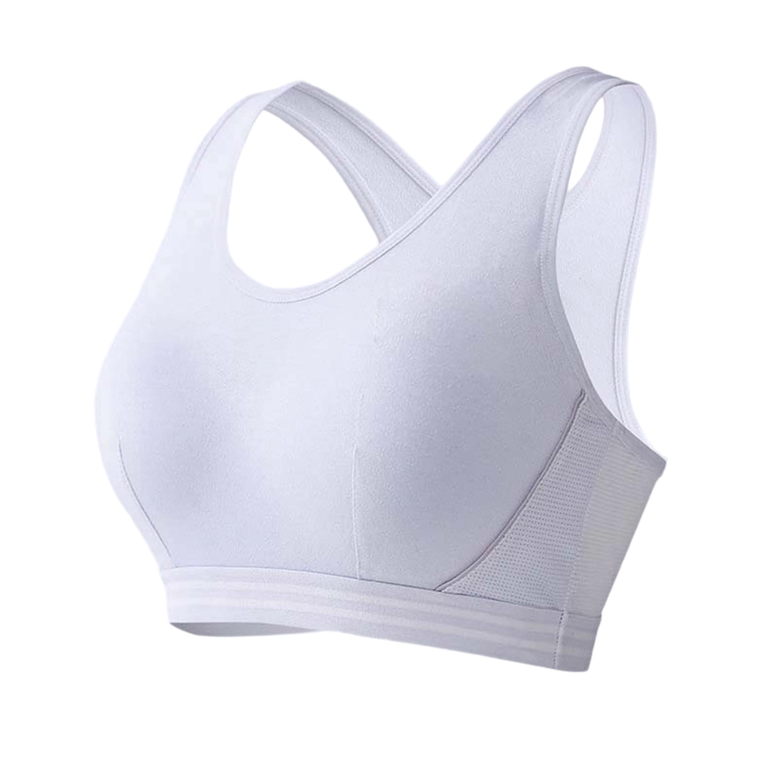 FINALGANG Girls Sports Bra With Cross Back Design Kids Teen High ...