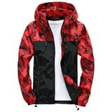 FINALGANG Men's Coat Casual Lightweight Camouflage Print Windbreaker ...