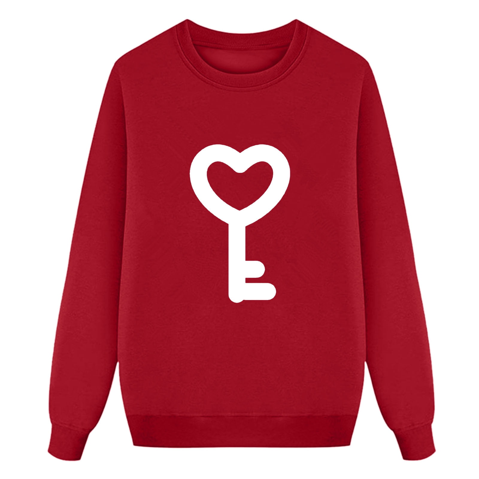 FINALGANG Men's Valentine's Day Festive Hoodie With Heart Key Lock ...