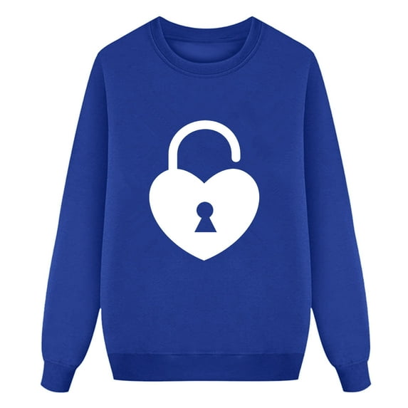 FINALGANG Men's Valentine's Day Festive Hoodie With Heart Key Lock ...