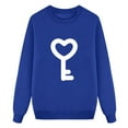 FINALGANG Men's Valentine's Day Festive Hoodie With Heart Key Lock ...