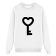 FINALGANG Men's Valentine's Day Festive Hoodie With Heart Key Lock ...