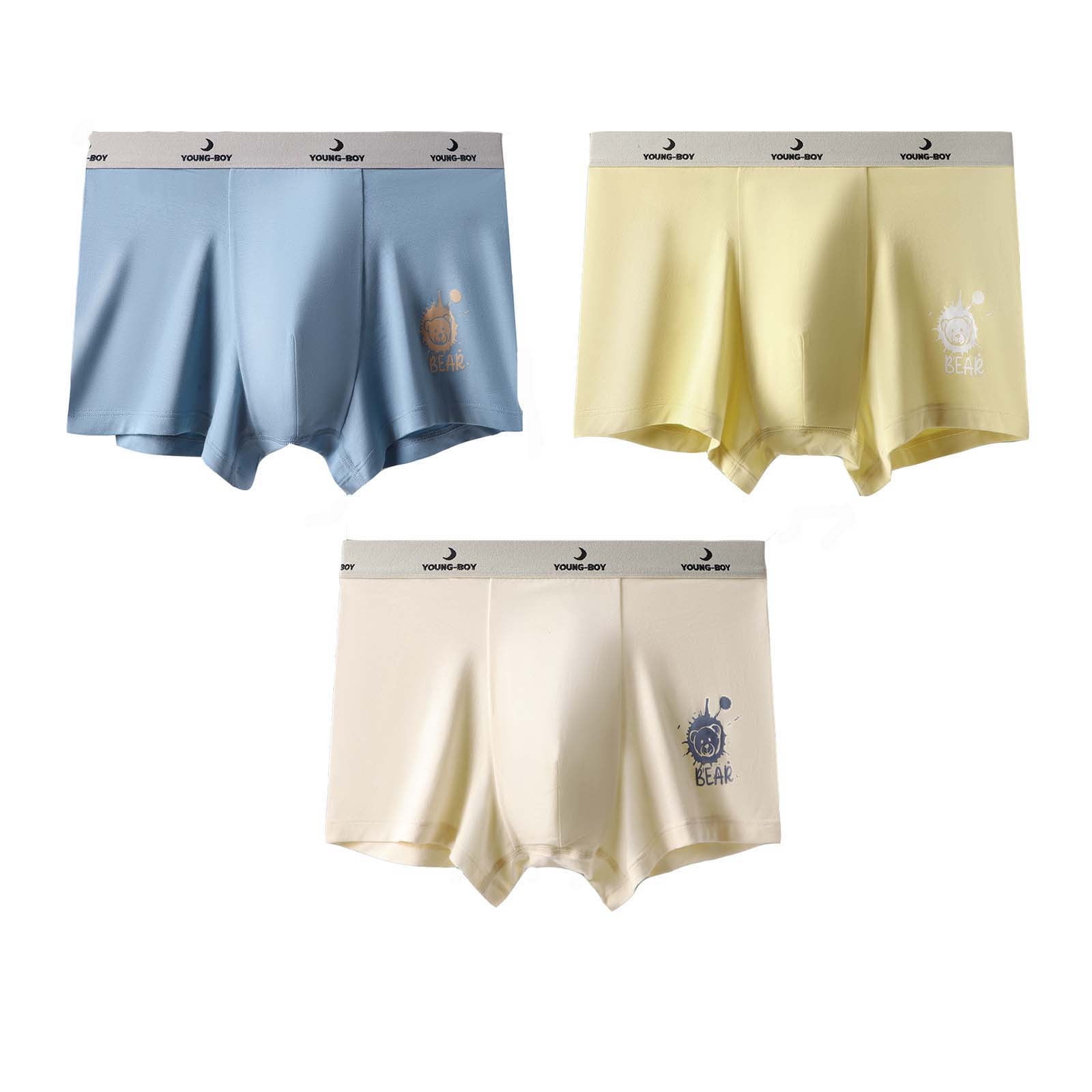 FINALGANG New Underwear For Boy 3 Pack Animal Print Patchwork Casual ...