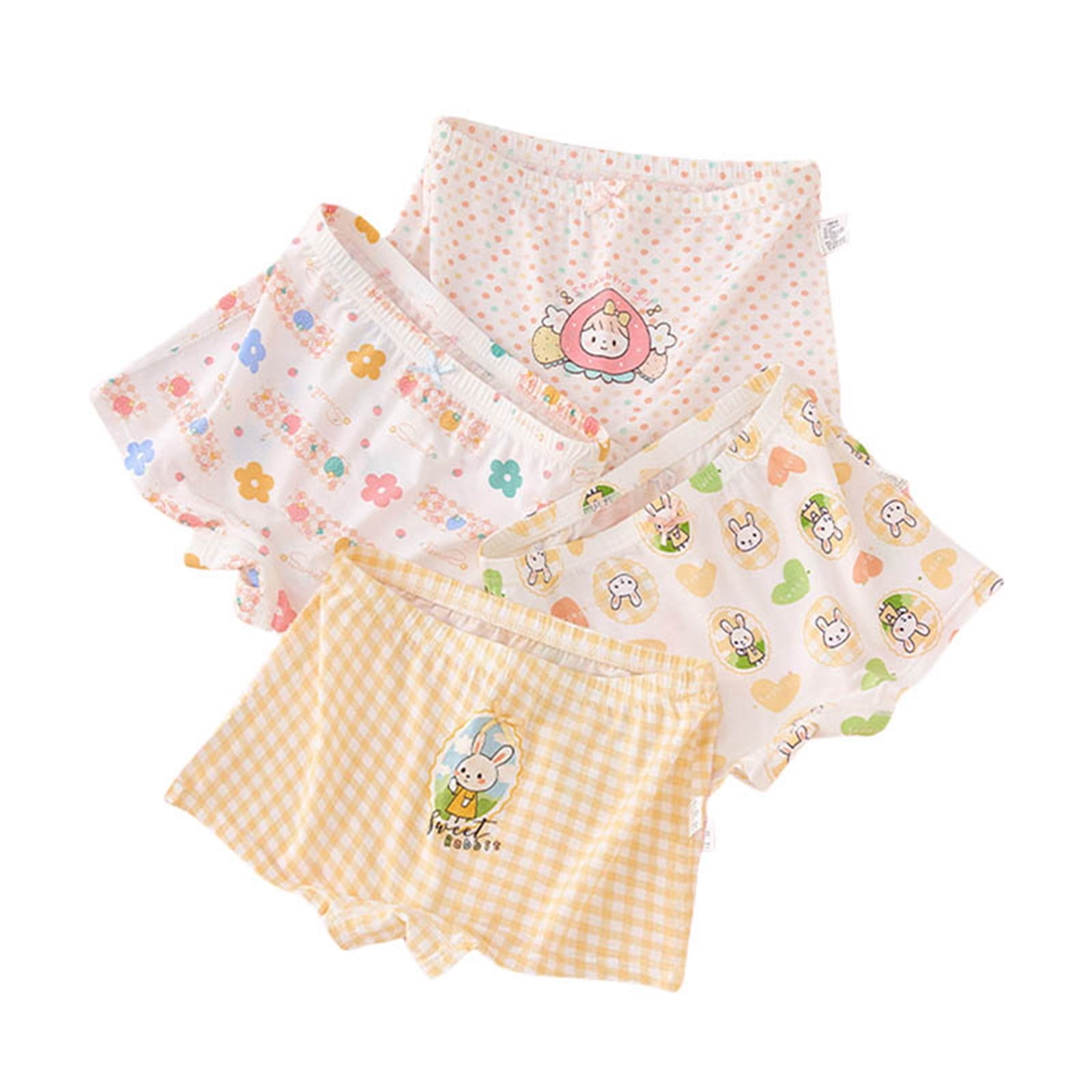 FINALGANG New Underwear For Girl 4 Pack Lovely Cartoon Print Multipack ...