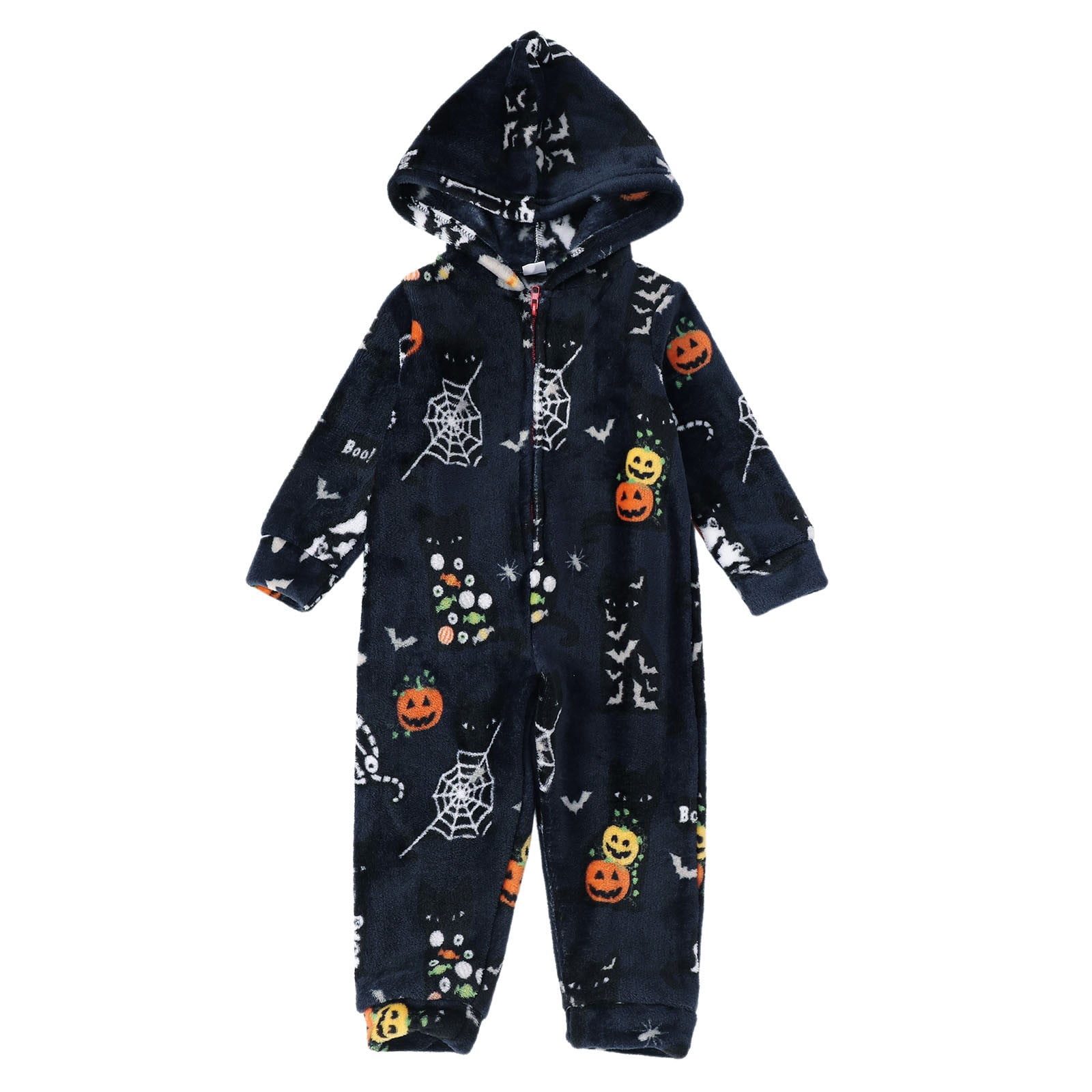 FINALGANG Plush Family Pajamas Halloween Cartoon Pumpkin Skeleton ...