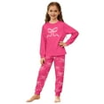FINALGANG Valentine's Day Girls Kids 2 Piece Homewear Set Cartoon Bow ...