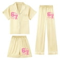 FINALGANG Valentine's Day Girls Kids 2 Piece Homewear Set Number Prints ...