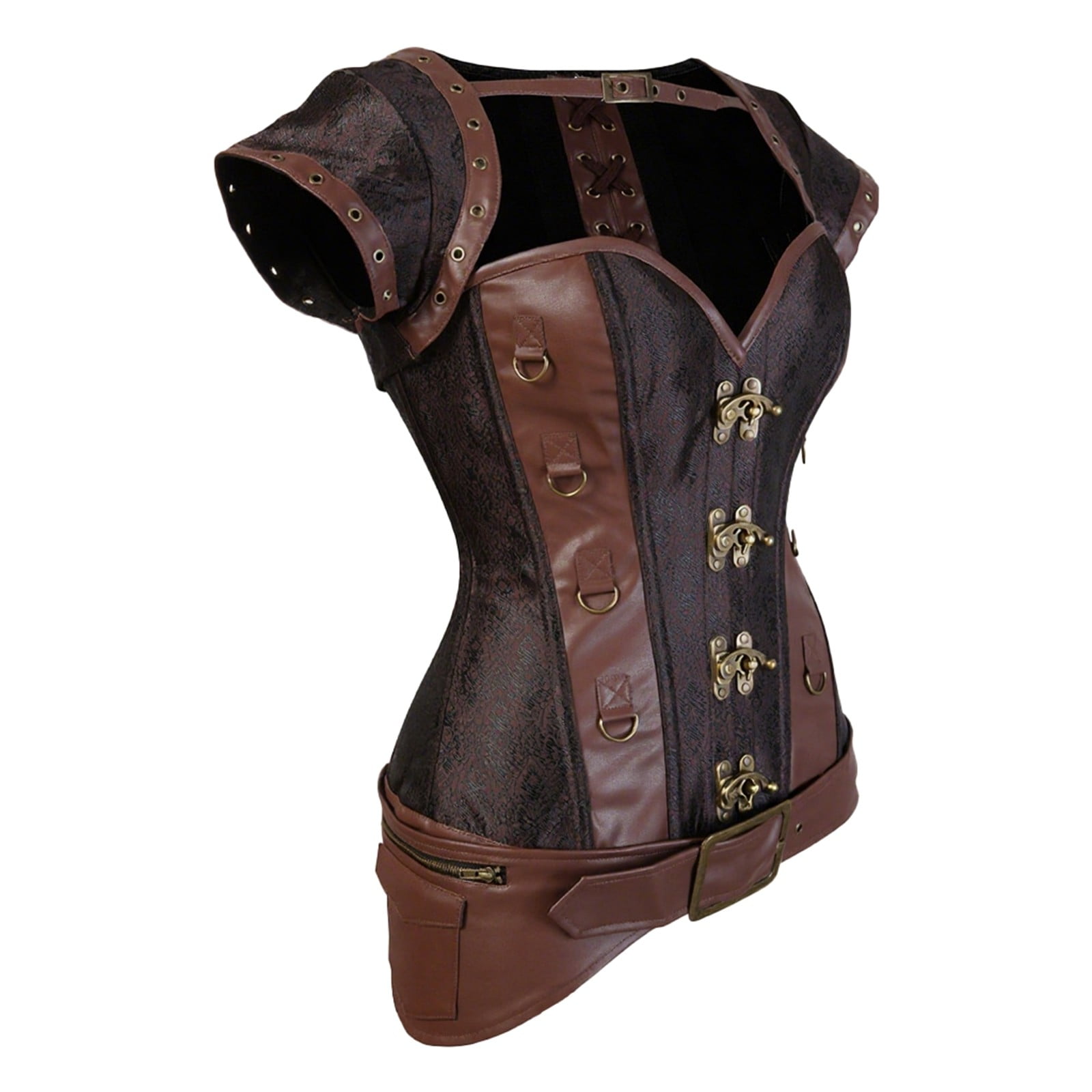 FINALGANG Women Simple Shaper Solid Color Patchwork Vintage Leather ...