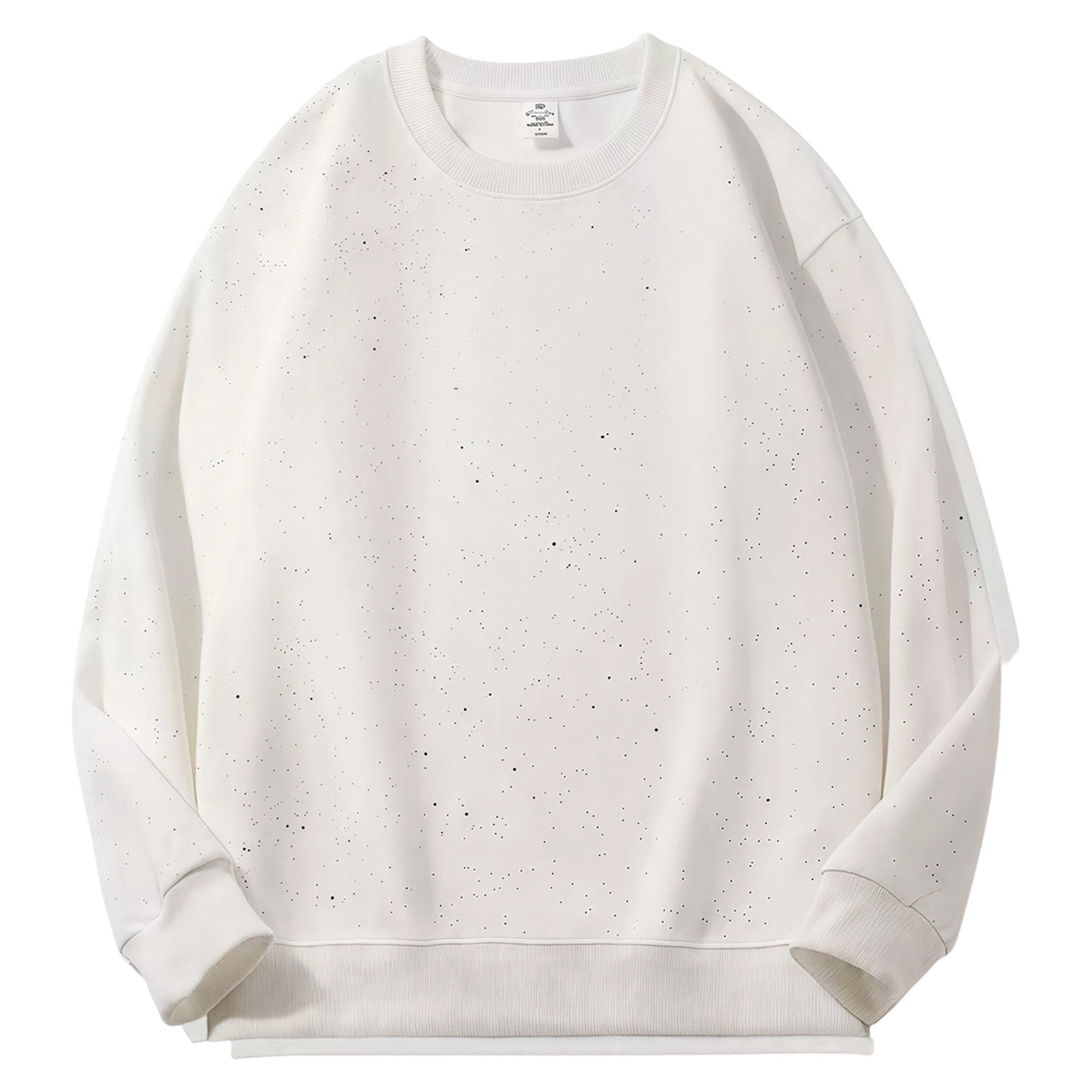 FINALGANG Women's Carnival Solid Color Glitter Pattern Sweatshirt Long ...