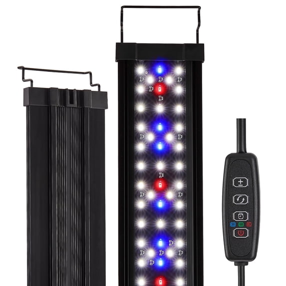 FINAQUA LED Aquarium Light, 22in with Retractable Bracket (Fits 24–30in ...