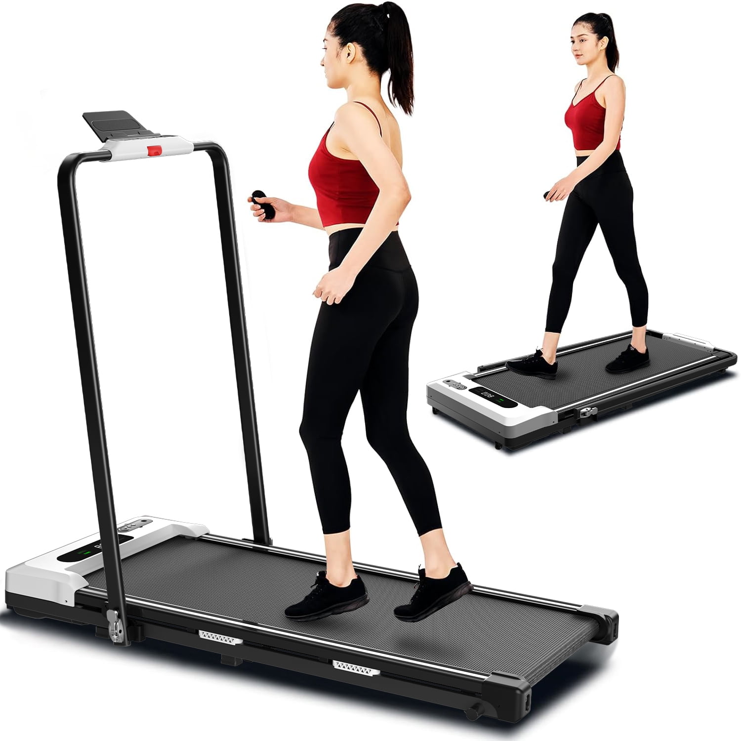 FINATI Under Desk Treadmill, Walking Pad for Home and Office, 2 in 1 ...