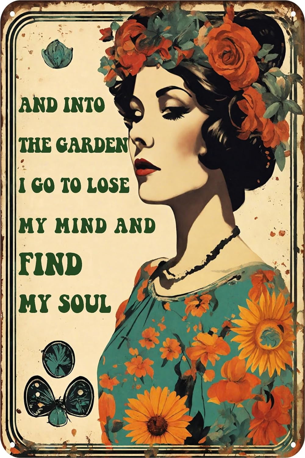 FIND My Soul Metal Tin Signs-Metal Tin Exquisite Wall Art Decor ...