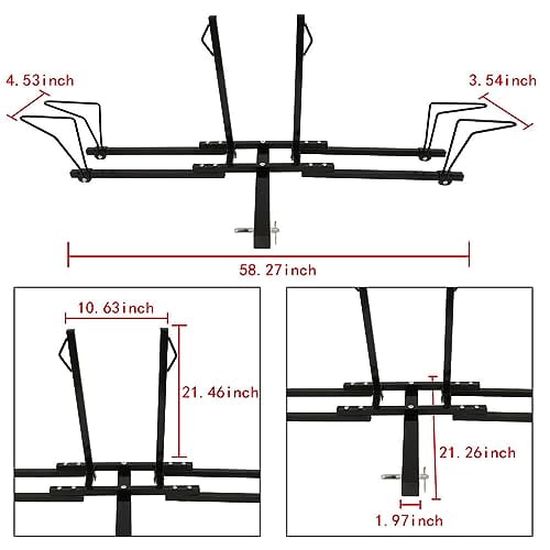 FINDAUTO 2-Bikes Rack Hitch Rack Bike Rack 2 Inch Receiver for Most Car ...