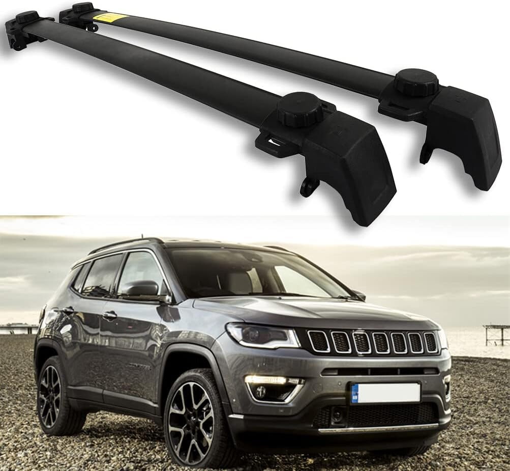 FINDAUTO Roof Rack Cross Bars for Jeep Compass 2011 2012 2013 2014 2015 ...
