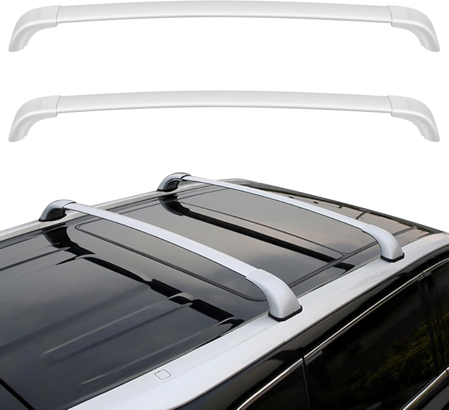 FINDAUTO Roof Rack Cross Bars for Toyota for Highlander 2014-2019 Cargo Bars for Rooftop Cargo ...