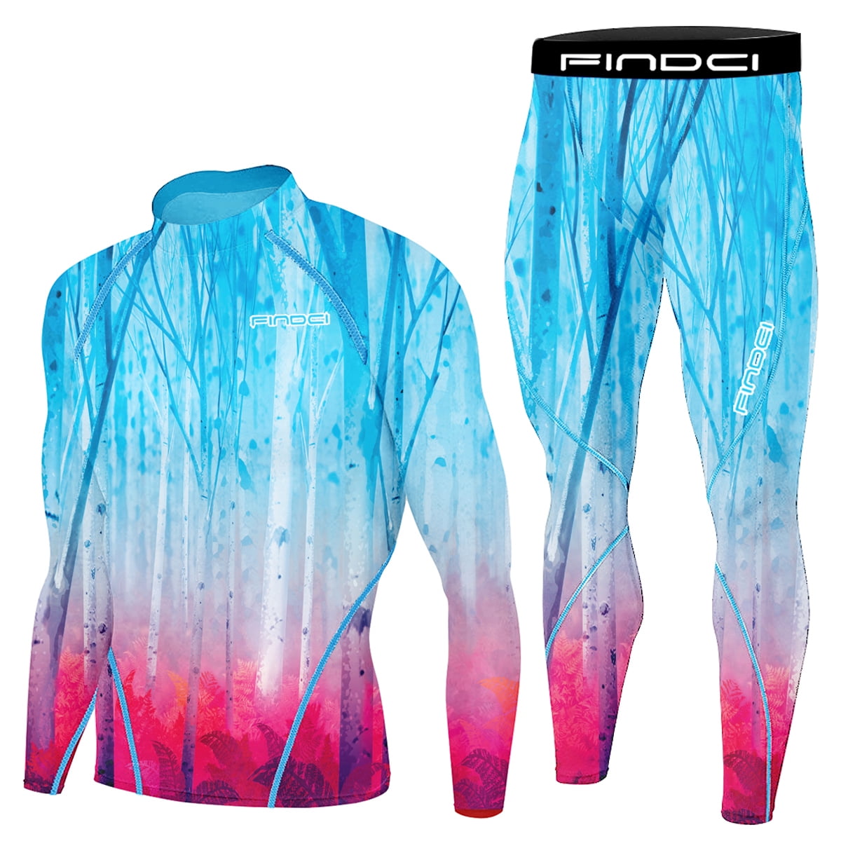 FINDCI Men's Compression Sportswear Suits Gym Tights Training Boxing ...