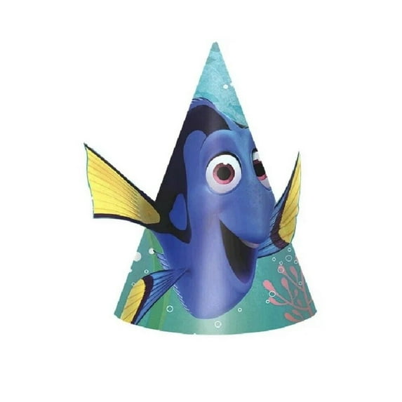 FINDING DORY CONE HATS (8) ~ Birthday Party Supplies Favors Paper ...