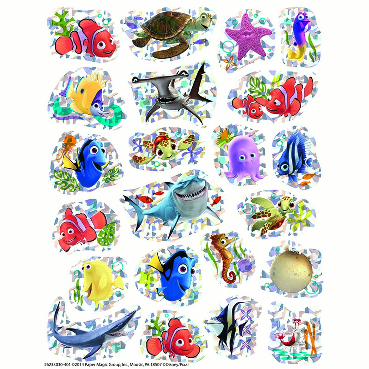 Eureka EU-623303 Finding Nemo Sparkle Stickers - Walmart.com