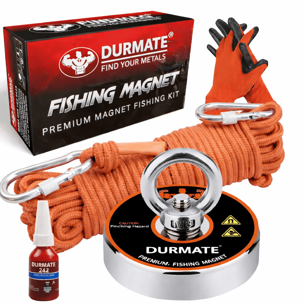 1000 LBS Pulling Force Magnet Fishing Kit Fishing Magnets with Rope ...