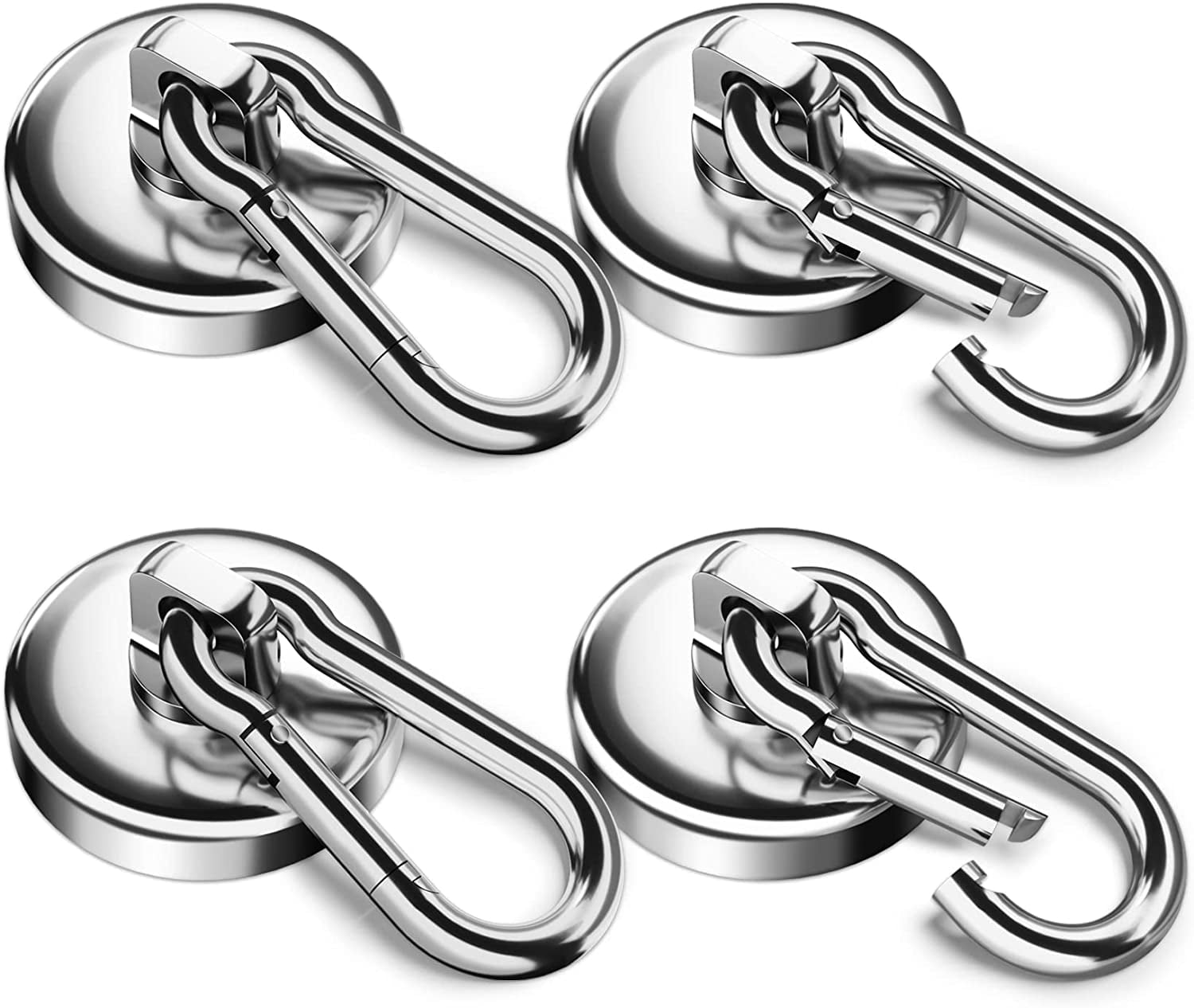 FINDMAG 100lbs Strong Neodymium Magnetic Hooks, Heavy Duty, Durable ...