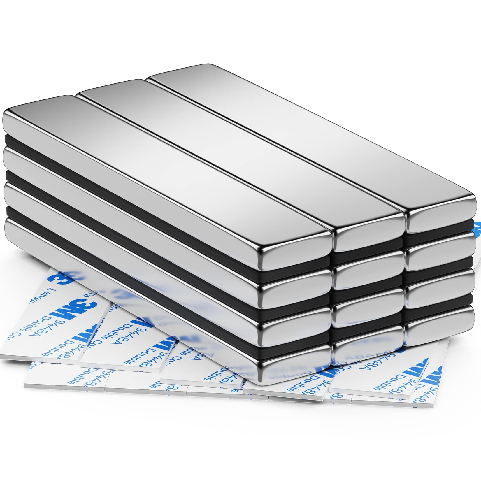 FINDMAG 12 Pack Neodymium Bar Magnets, Powerful Rare Earth Magnets Bars ...