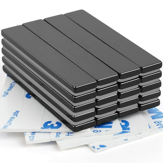 FINDMAG 20 Pack Super Strong Neodymium Magnets Bar with Double-Sided ...