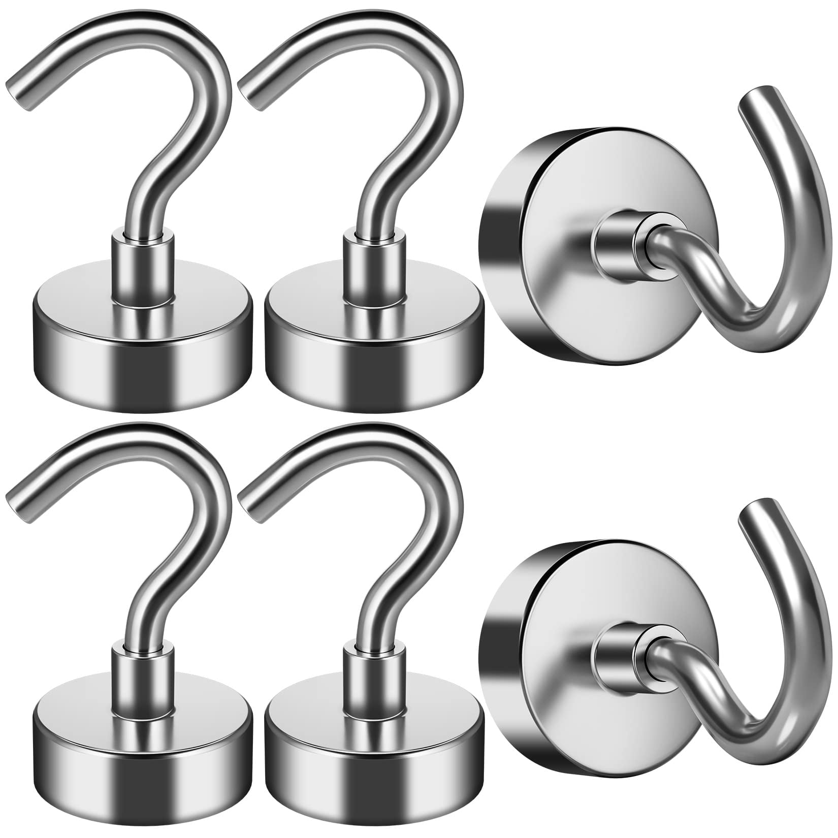 FINDMAG 25 LBS Magnetic Hooks Heavy Duty Neodymium Magnet Hooks for ...