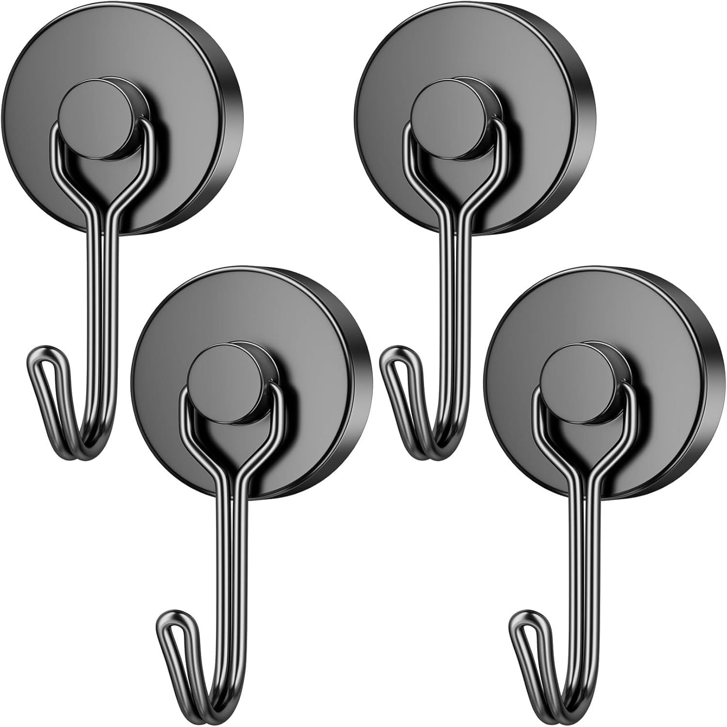 FINDMAG 4 Pack 60 lb+ Swivel Swing Magnetic Hooks Heavy Duty, Magnet ...